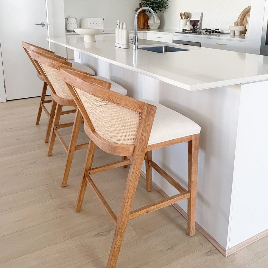 Anka Oak Counter Stool Natural | Black Mango – Black Mango Interiors