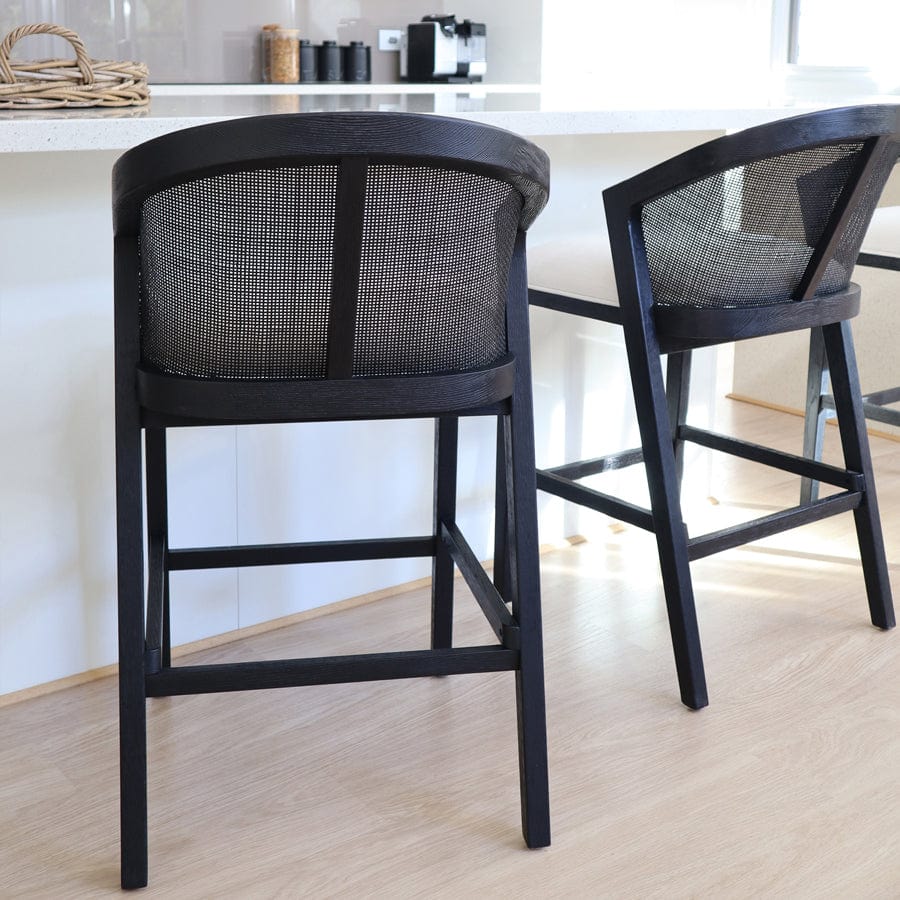 Anka Oak Counter Stool Natural | Black Mango – Black Mango Interiors