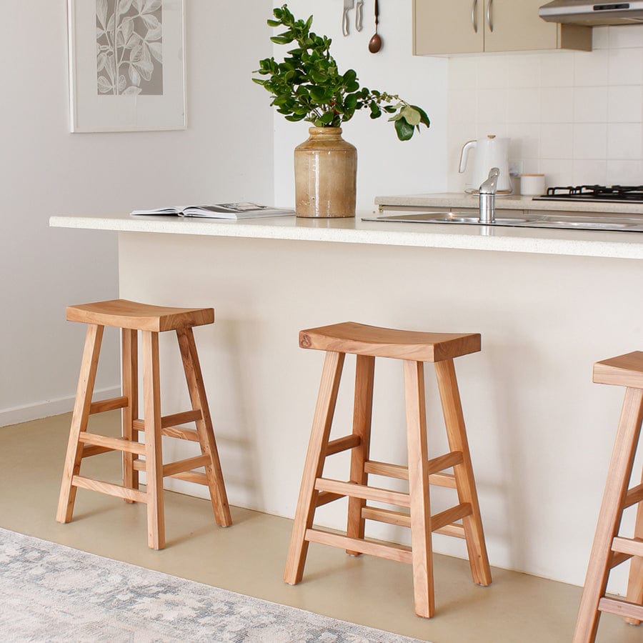 Maggie Solid Elm Counter Stool | Black Mango – Black Mango Interiors