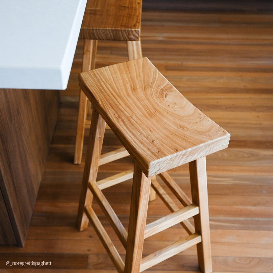 Maggie Solid Elm Counter Stool | Black Mango – Black Mango Interiors