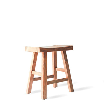 Maggie Solid Elm Workers Stool | Black Mango – Black Mango Interiors