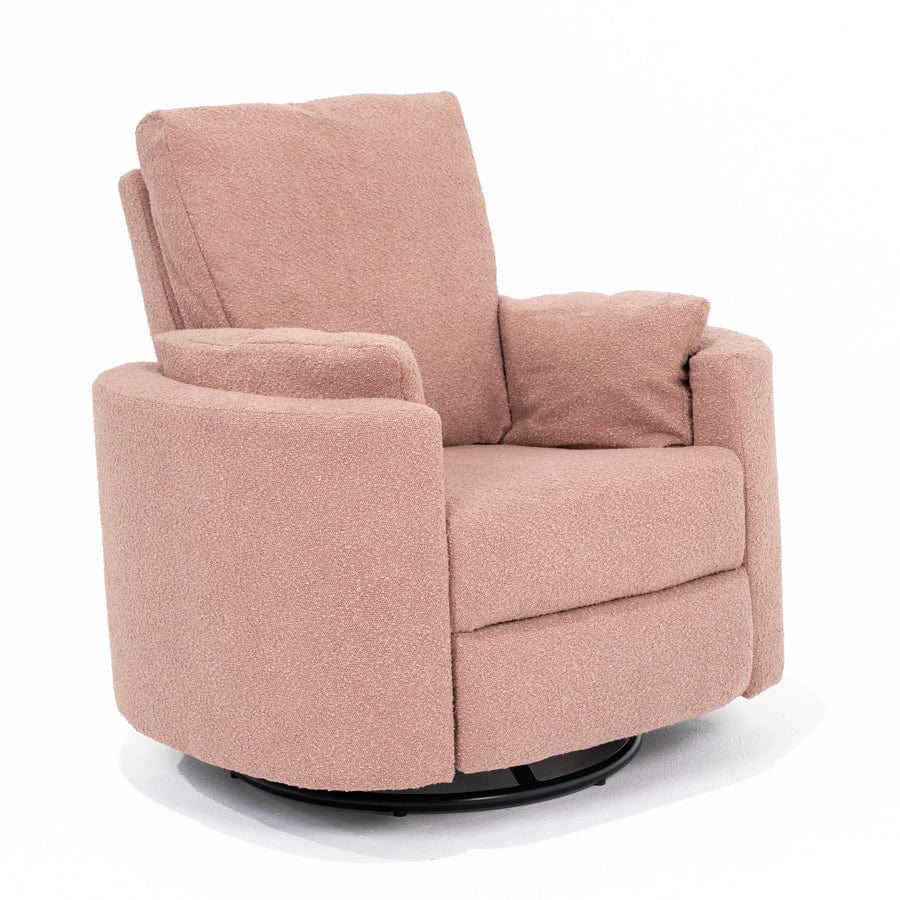 The Hug Swivel Recliner Chair in Musk | Black Mango Interiors